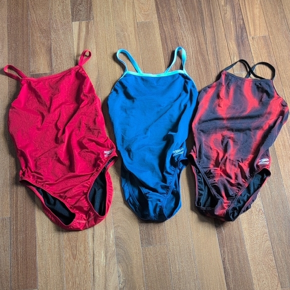 Speedo | Swim | Speedo Red And Blue Bodysuit One Piece | Poshmark